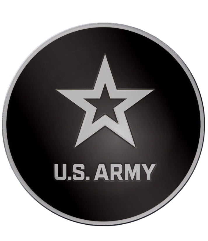 US Army Chrome Metal Auto Emblem – Military Republic