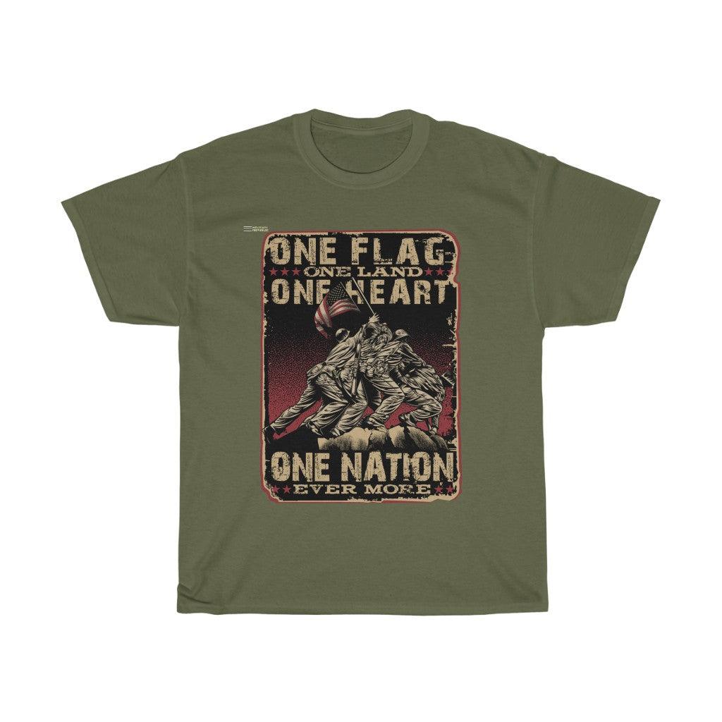 One Flag One Land One Heart One Nation T-Shirt – Military Republic