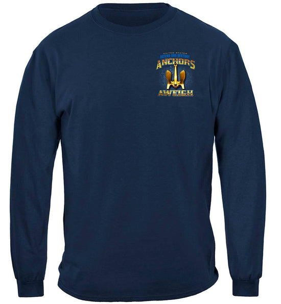 US NAVY Anchors Aweigh Defend And Destroy Premium Hoodie – Military ...