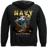 US NAVY Goat Locker United States Navy Anchor Aweigh USN Premium Hoodi ...