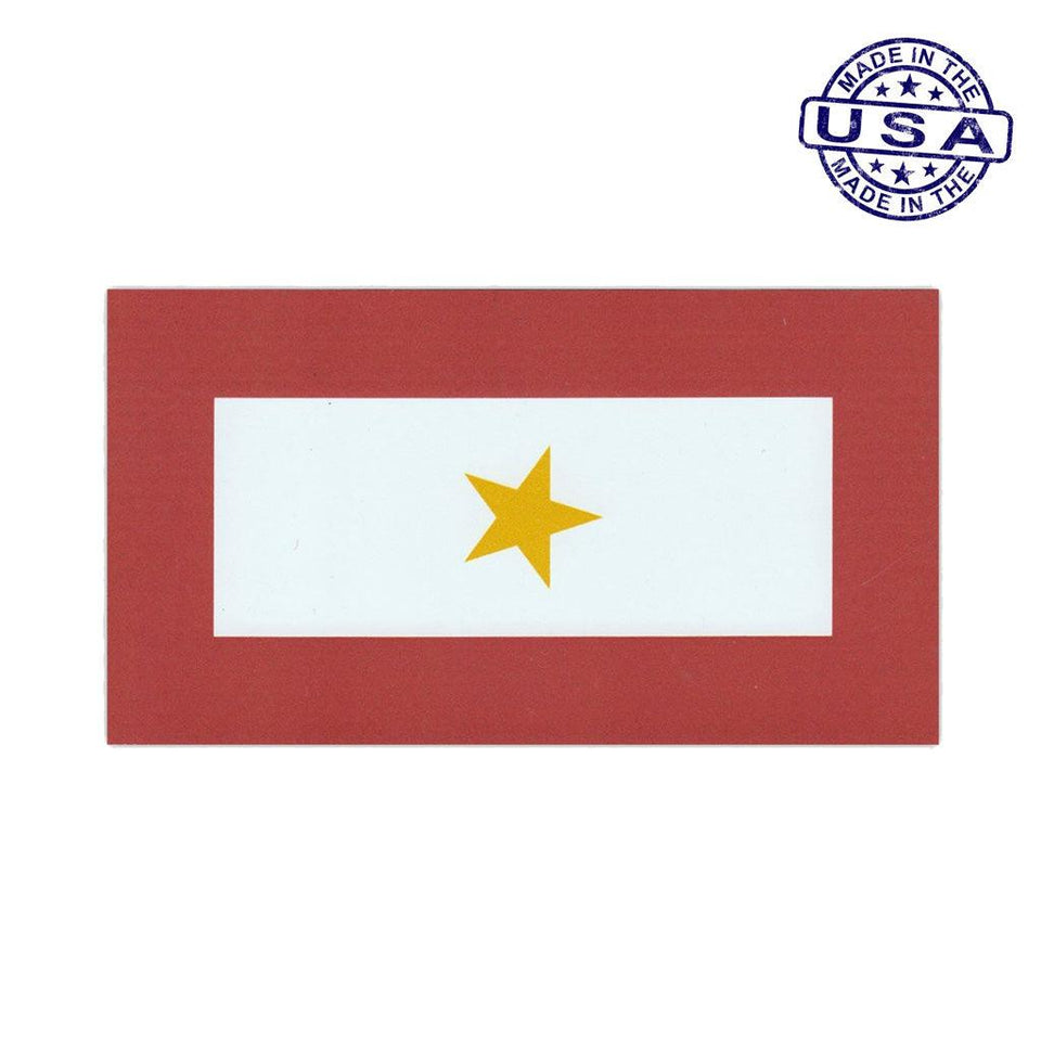 United States Veteran Gold Star Service Flag 1 Star Magnet 5.5" x 3 ...