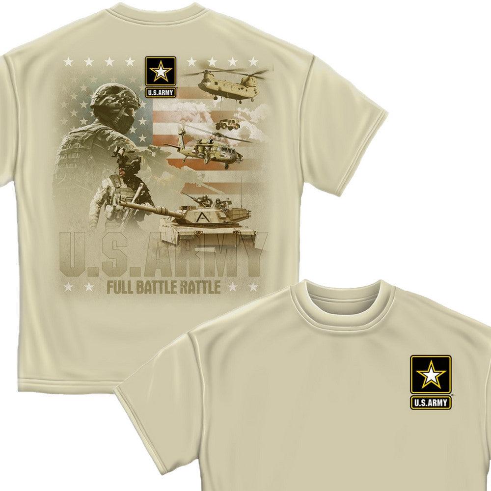 Army Full Battle Rattle T-Shirt – Military Republic
