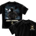 Army Strong Helicopter Soldier Black T-Shirt – Military Republic