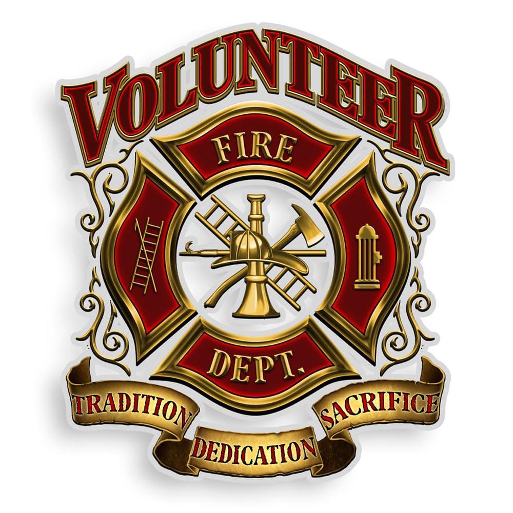 Firefighter Volunteer Decal – Military Republic