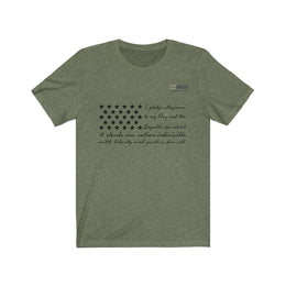 I Pledge Allegiance Unisex Short Sleeve T-shirt – Military Republic