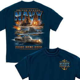 Navy Pride Runs Deep T-Shirt – Military Republic