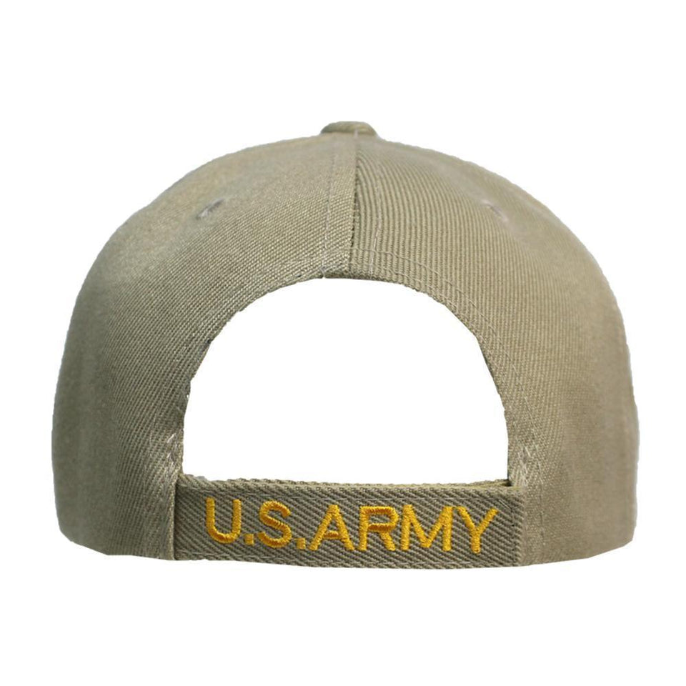 U.S ARMY Embroidery Khaki Cap – Military Republic