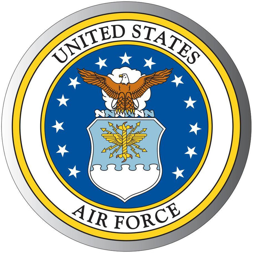 USAF Crest 3" Round Decal – Military Republic