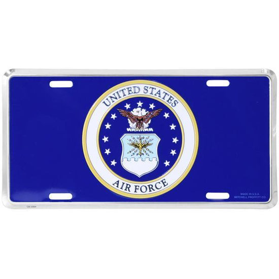 USAF with Crest Logo License Plate – Military Republic
